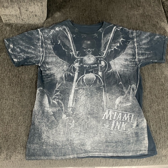 miami ink | Shirts | Vintage Distressed Miami Ink Tshirt Size L | Poshmark